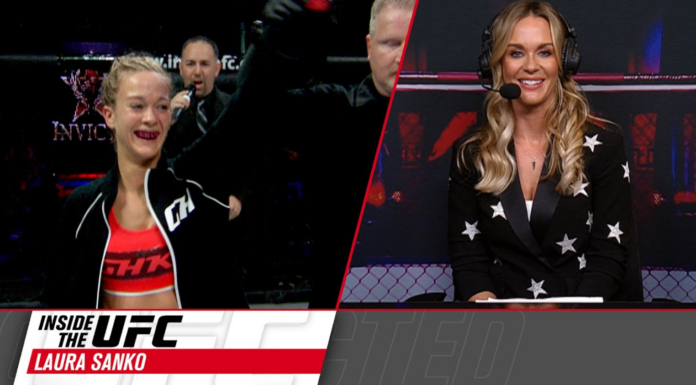 UFC Commentator Laura Sanko Shows The Bread Cutter Submission - BJJ World