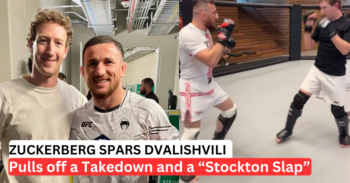 Mark Zuckerberg Sparring With Dvalishvili - A Clean Takedown In Three ...