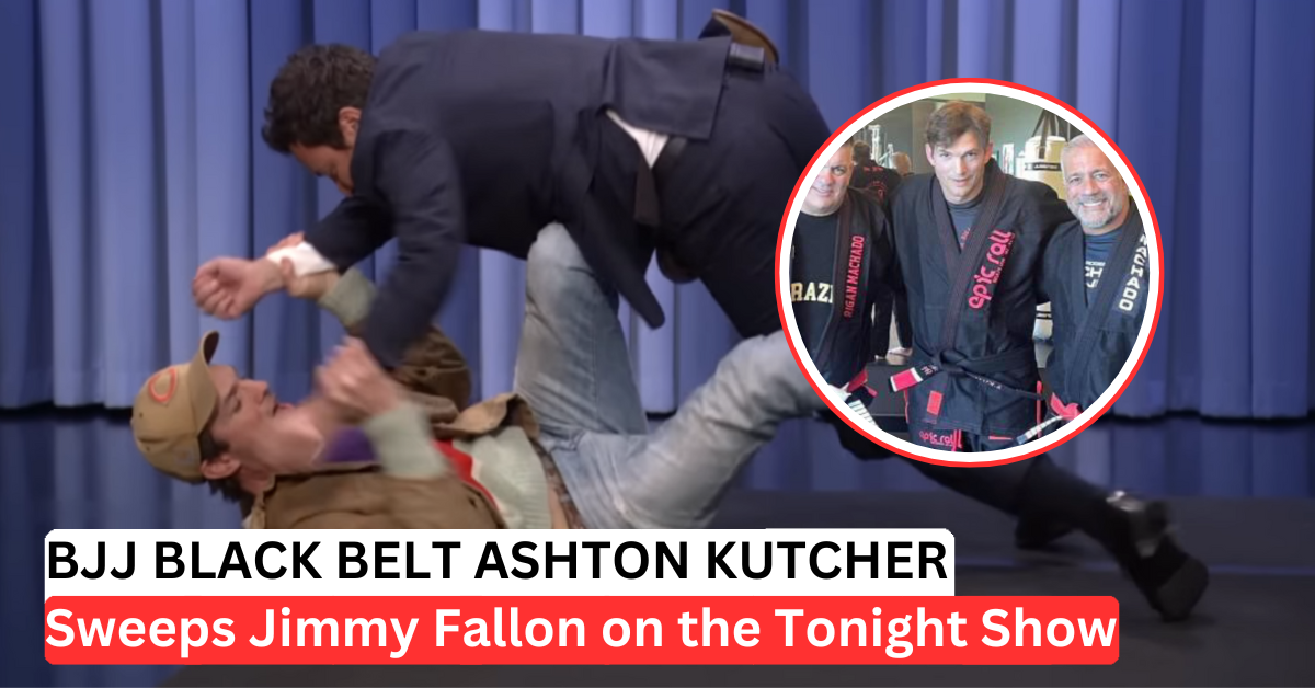 Ashton Kutcher Shows Jimmy Fallon Jiu-Jitsu — Then Hits A Leg-Only ...
