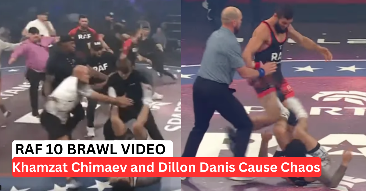 Massive RAF 10 Brawl Erupts After Khamzat Chimaev Submits Dillon Danis ...